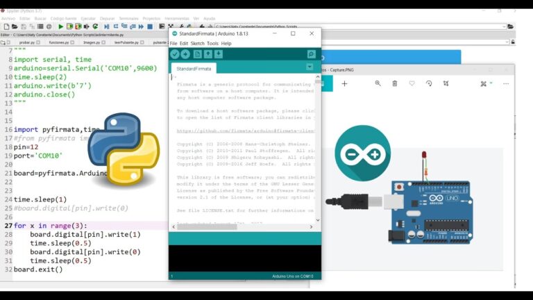 Controla Arduino con Python 3 y PyFirmata | Librería la Tijera