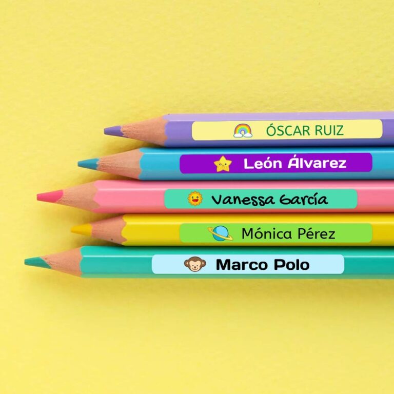 Etiquetas Gratis para Lápices y Útiles Escolares | Librería la Tijera