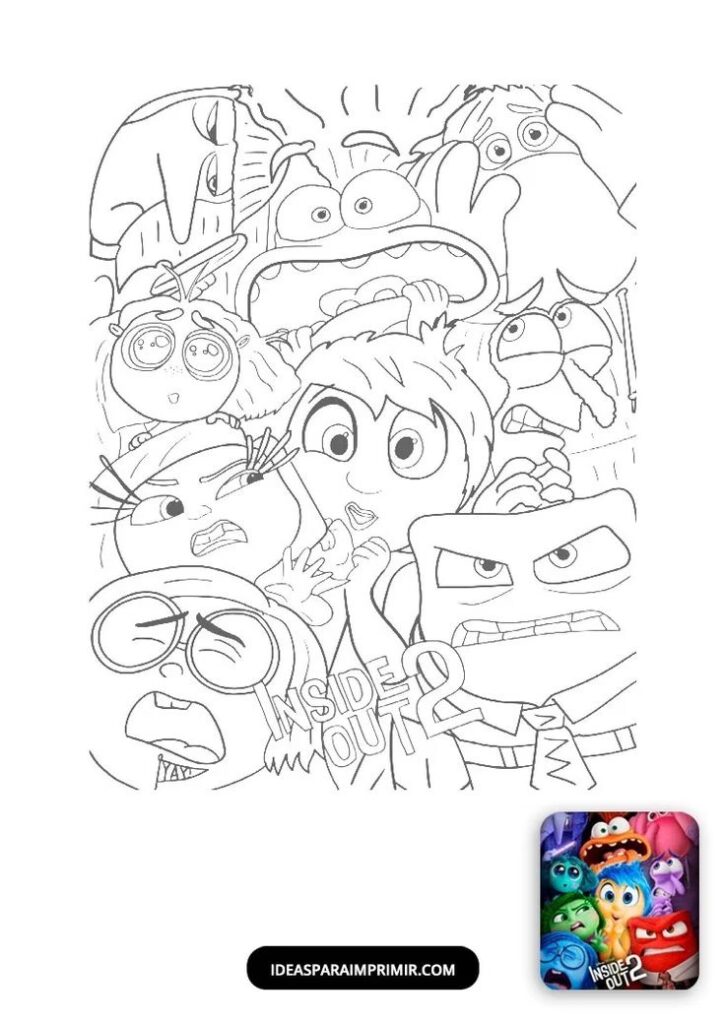 Colorea las Emociones de Intensa-Mente | Librería la Tijera